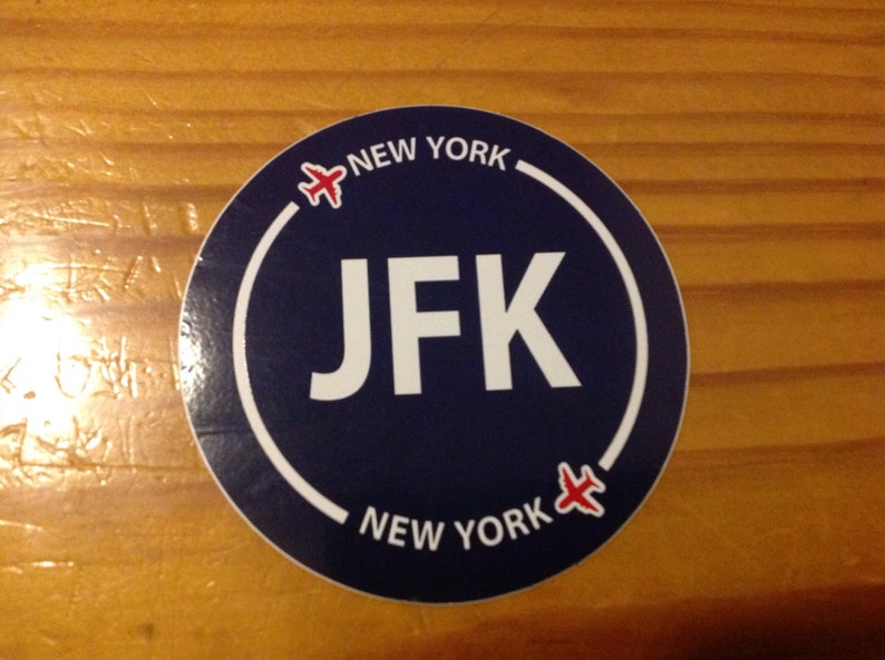 New York JFK Souvenir Airport Sticker NYC - Etsy