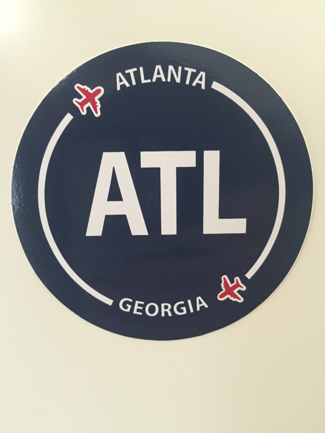 Atlanta ATL Georgia Souvenir Airport Sticker - Etsy