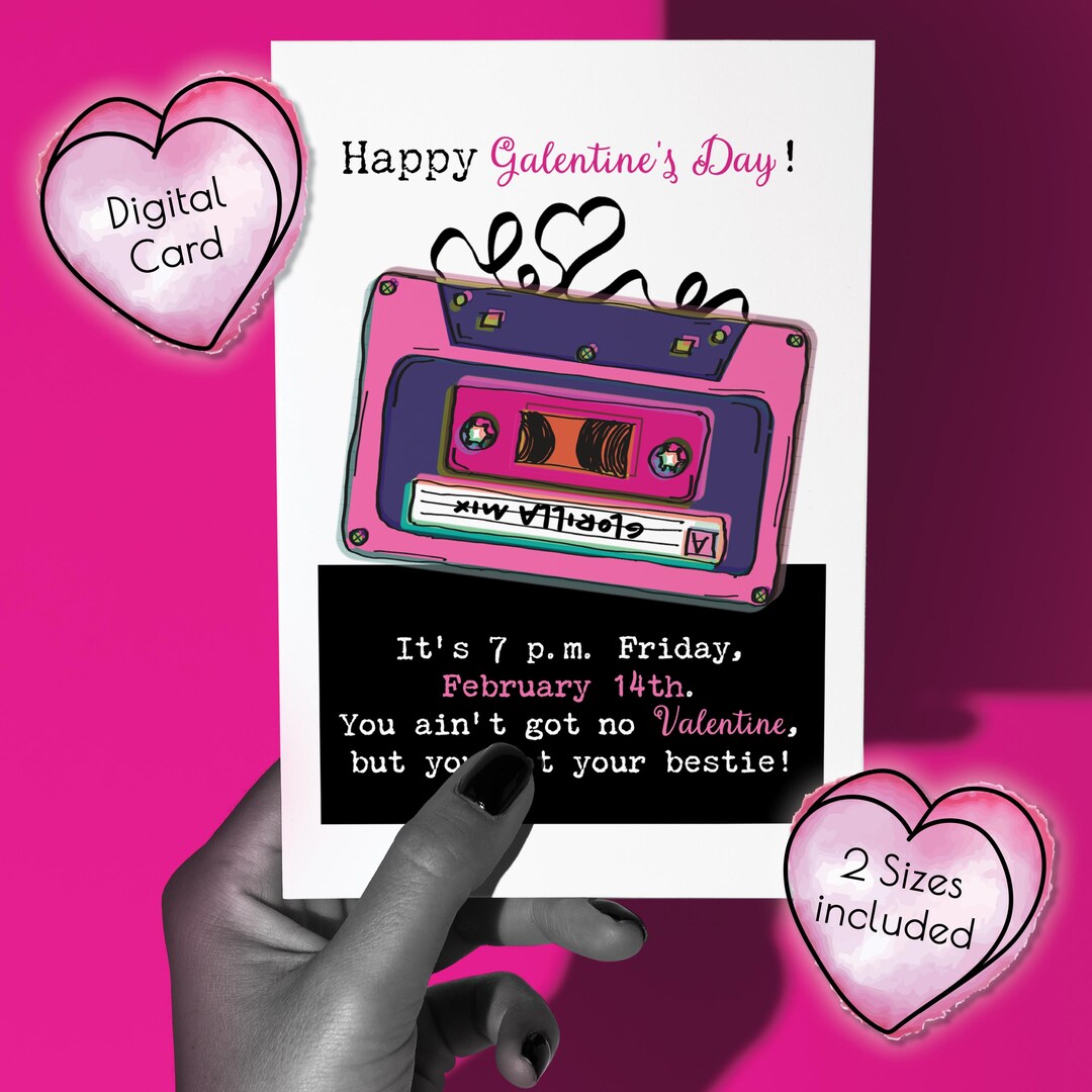 7PM Friday Galentine's Day Cards, Galentines Card, Galentines Cards ...