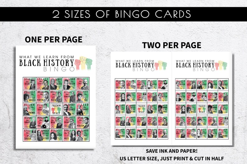 Black History Bingo Game | Black History Month Activity for Kids ...