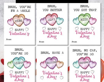 Capybara Valentine's Day Cards for Kids, Teens, Classroom Valentines - Etsy