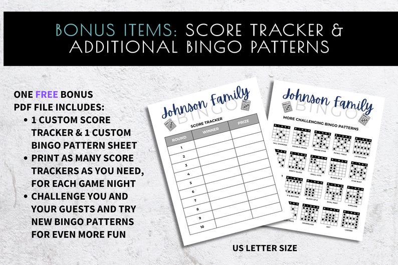 Custom Photo Bingo Game • Personalized Bingo Cards • Upload Your Photos ...