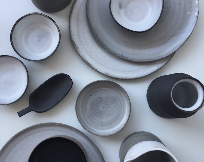 Ceramic Plate, Minimal Plate, Ceramic Saucer, Stoneware, Gift for Her ...