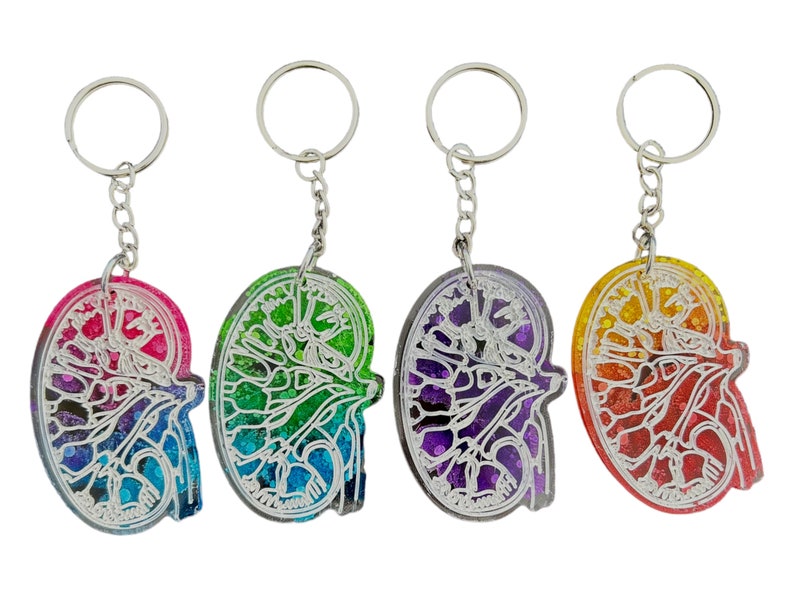 Anatomic Kidney Renal Watercolor Resin Keychain - Etsy