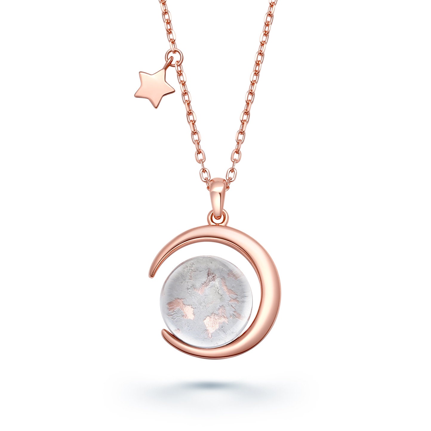 Real Moon Dust Meteorite Necklace (from Lunar Meteorite NWA 5000) in ...