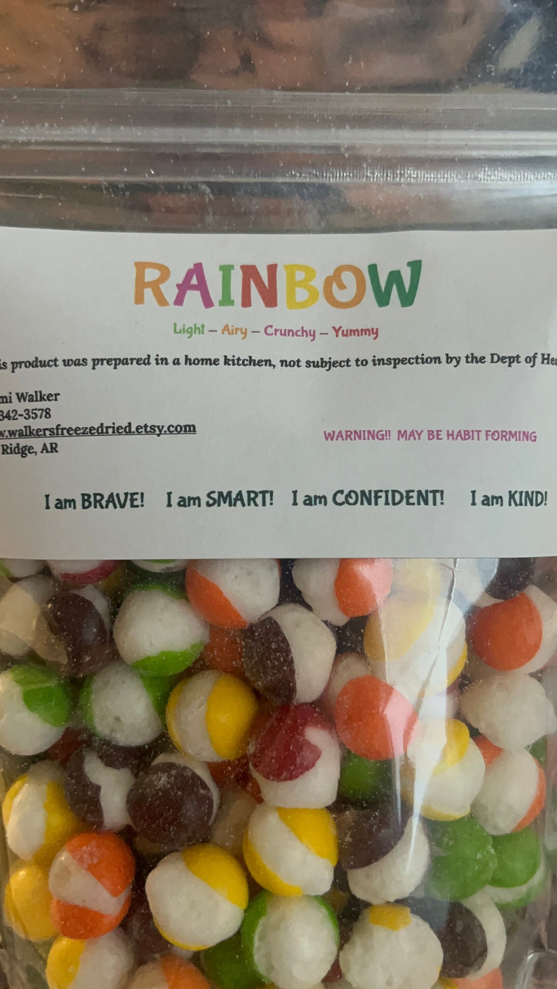 Rainbow Freeze Dried Skittles - Etsy