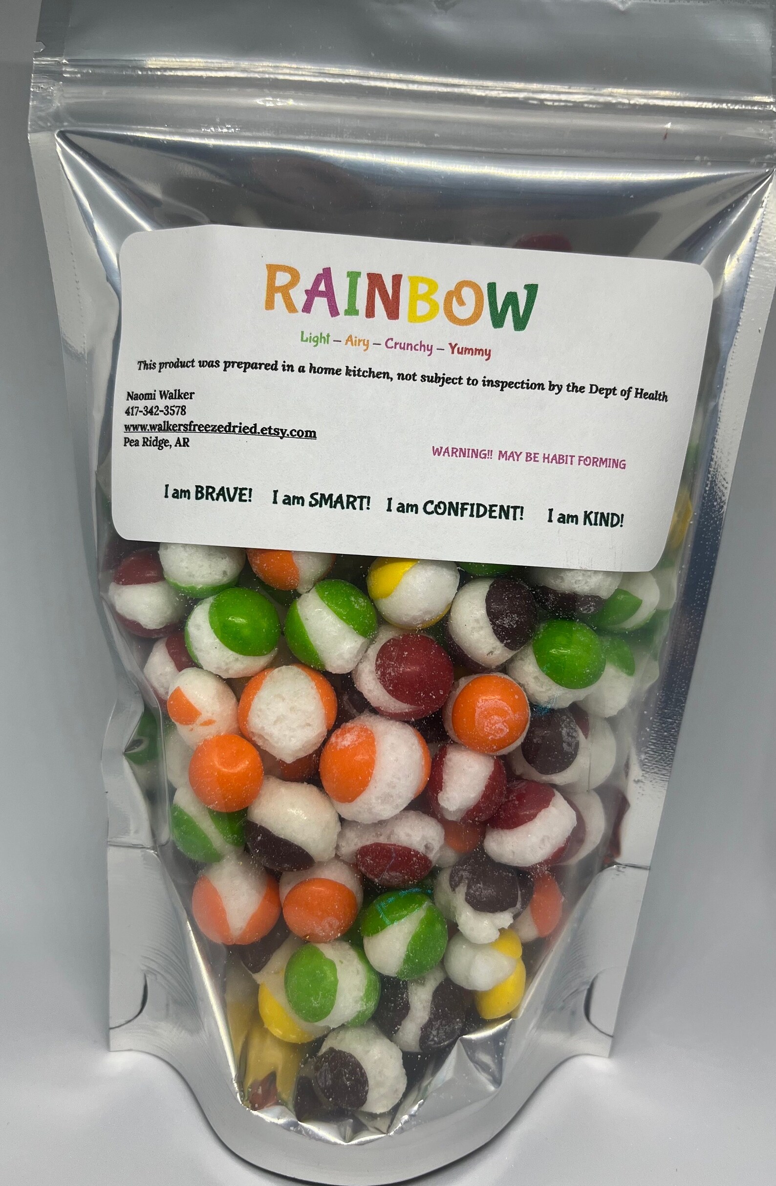 Rainbow Freeze Dried Skittles - Etsy