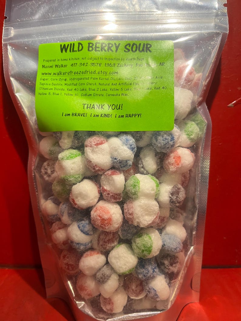 Sour Wild Berry Freeze Dried Candy Crunchies - Etsy
