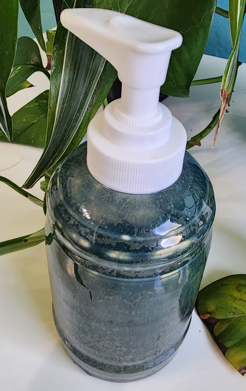 Antique Blue Silver Soap Dispenser - Etsy