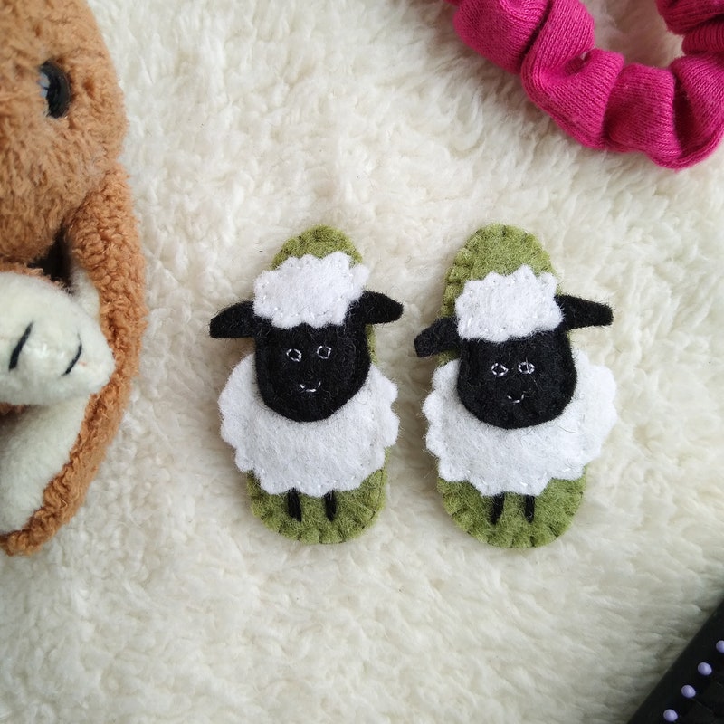 Hair Slides Felt - Etsy UK