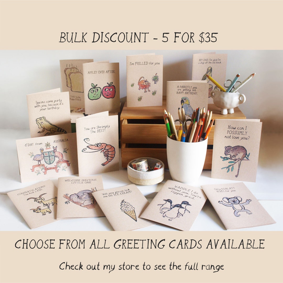 Bulk Card Discount 5 Cards for 35 Bucks Greeting Cards, Birthday Cards ...