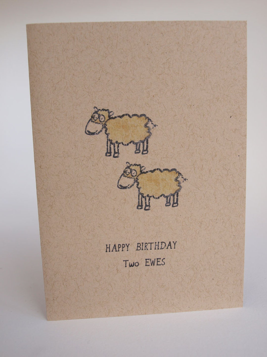 Greeting Card Happy Birthday Two Ewes - Etsy