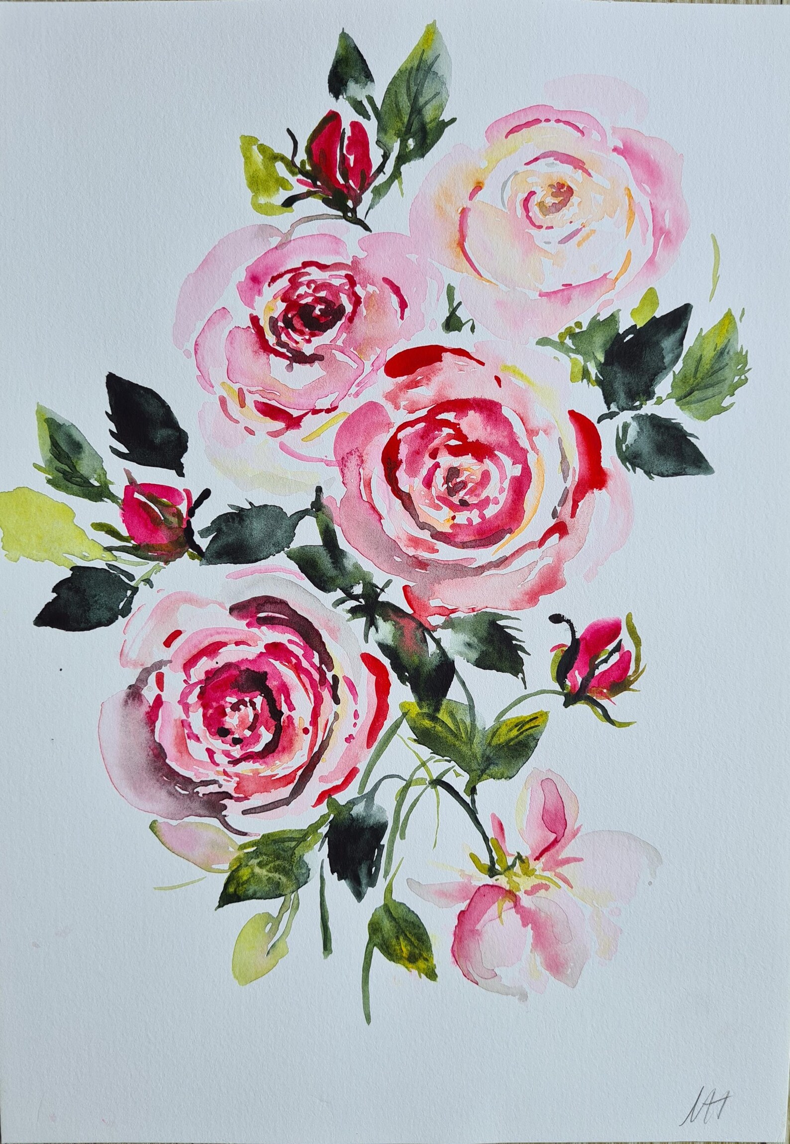 Original Watercolour Painting A4 - Etsy