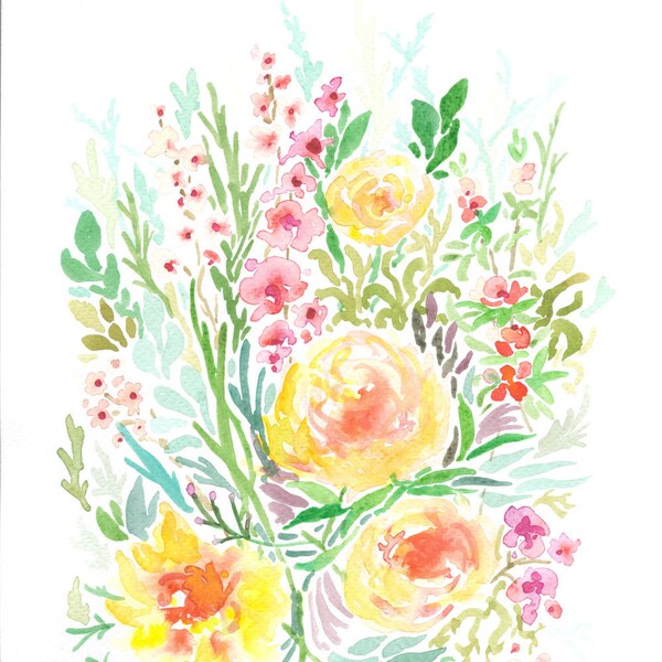 Watercolour Paintings - Etsy UK