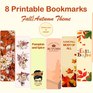 Printable Bookmarks Template, Digital Bookmark Instant Download ...