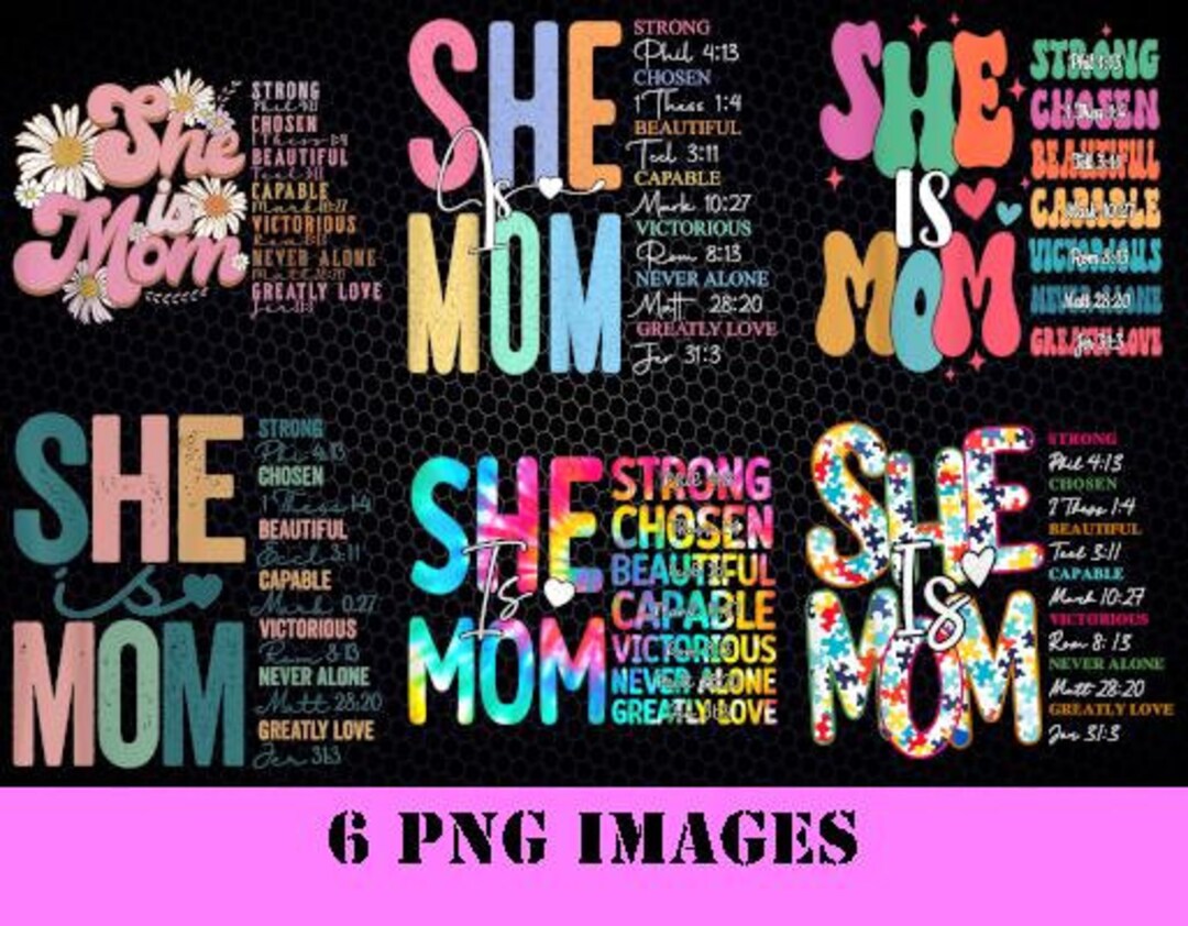Retro She is Mom PNG, Mother PNG, Blessed Mom Png, Mom Life Png, Mother ...