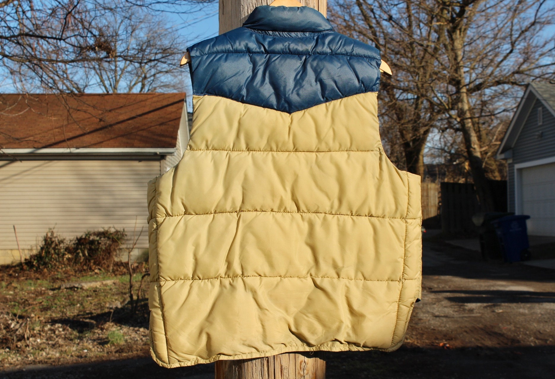Small 70s Vintage Puffer Vest 80s Puffer Vest Vintage Puffy Down Vest ...