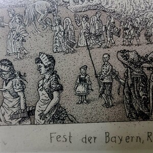 Manfred Sillner German Surrealist Etching Signed 2000 Framed Fest Der ...