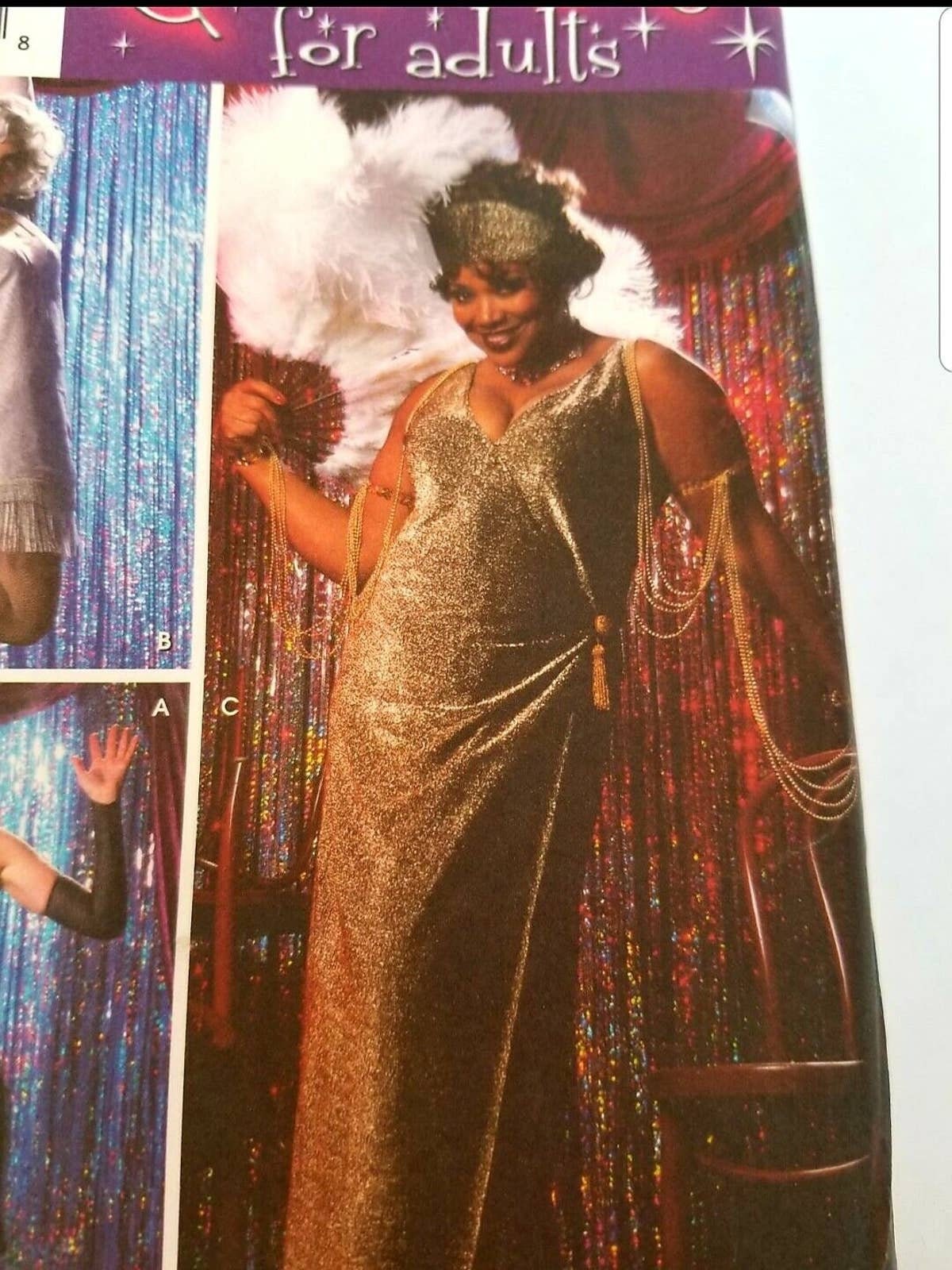 Simplicity Pattern Costume 5400 Adult Plus SZ Flapper Gilded - Etsy