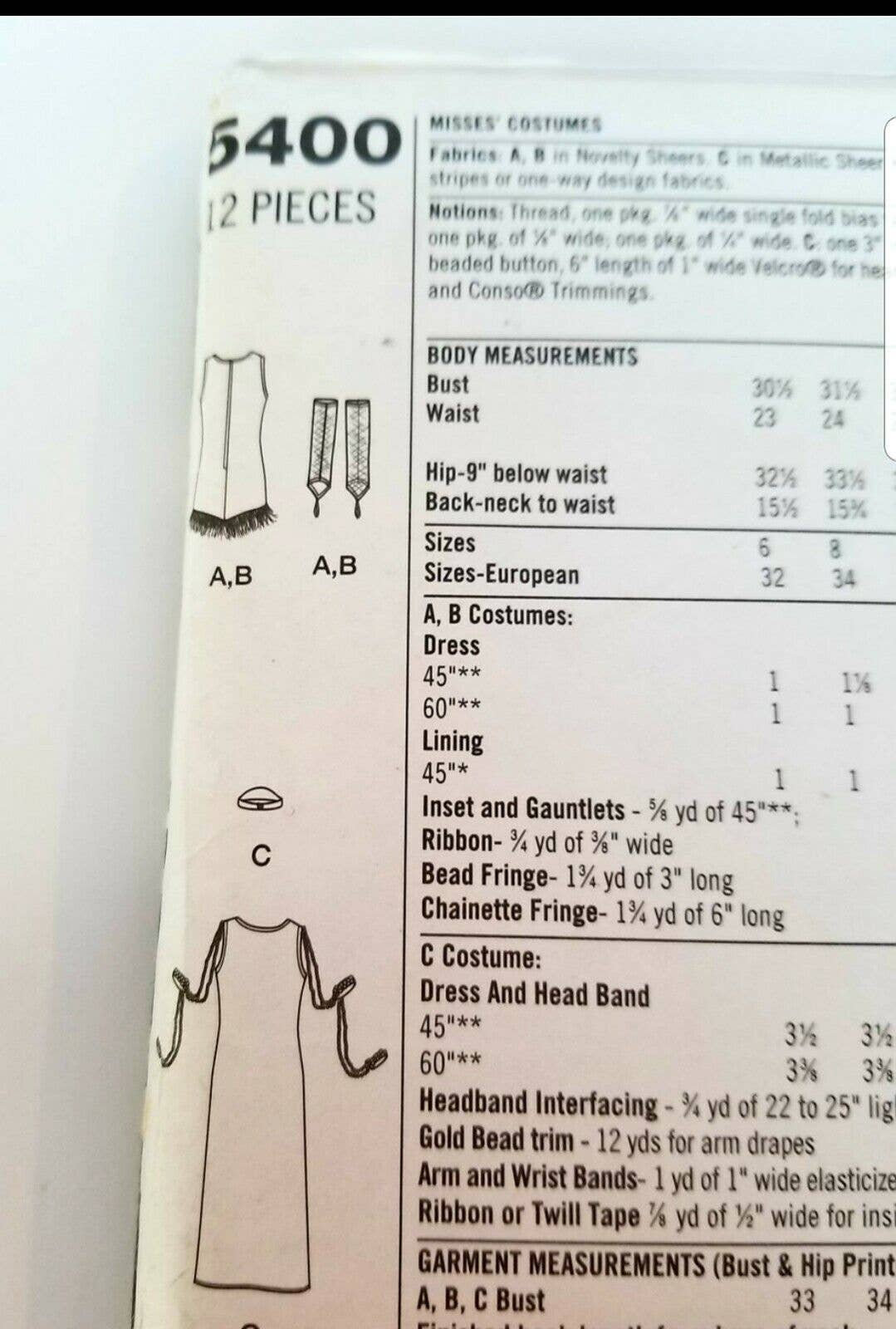 Simplicity Pattern Costume 5400 Adult Plus SZ Flapper Gilded - Etsy