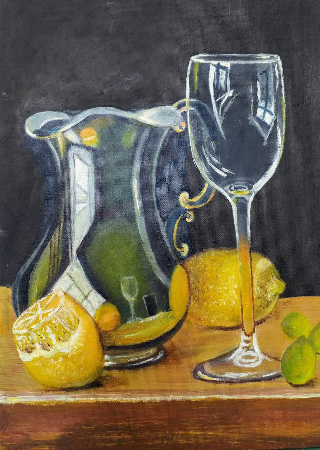 Still Life Art Class and Fruits Painting Original Still - Etsy