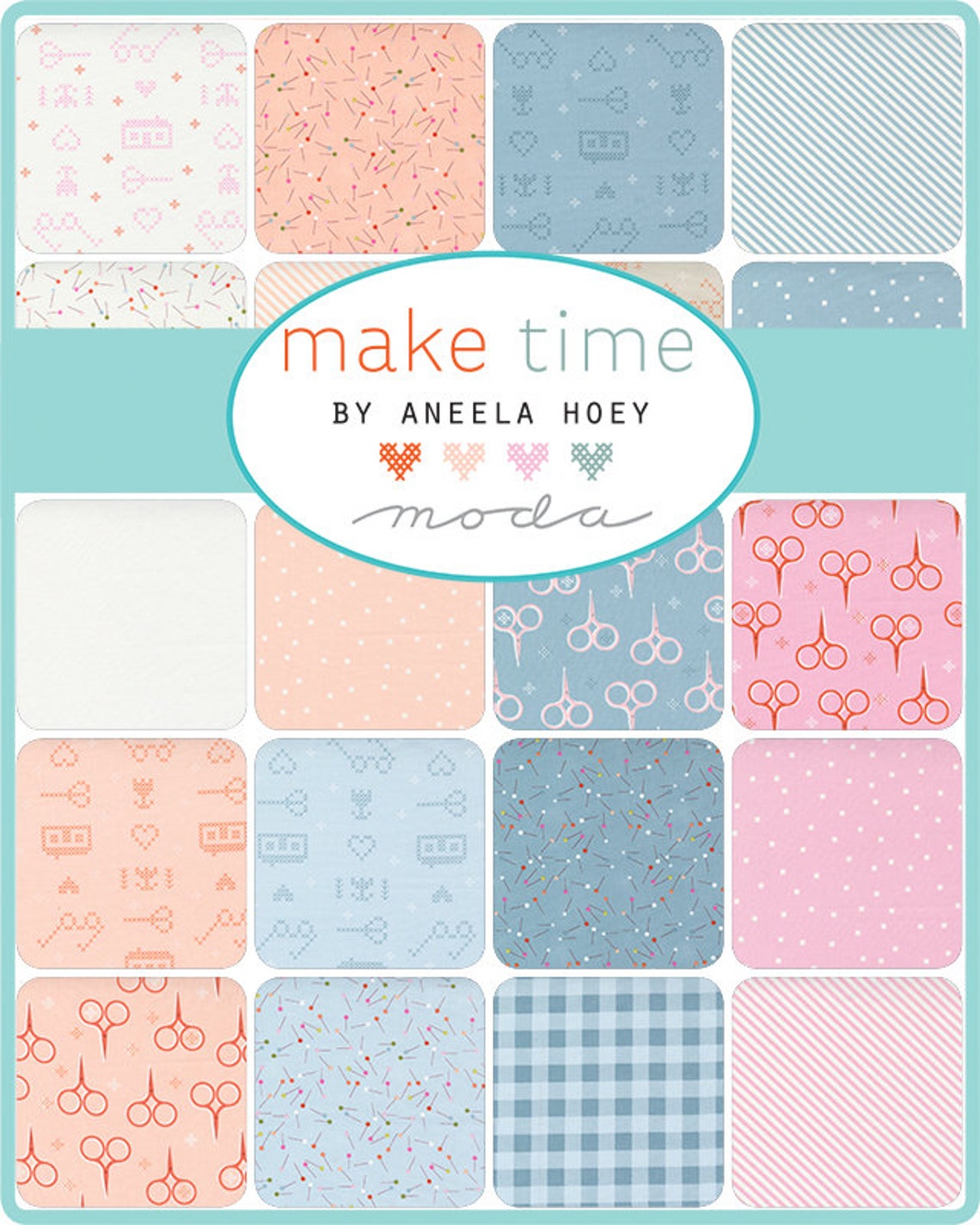 Layer Cake 10 Inch Squares Moda Fabrics MAKE TIME by Aneela - Etsy