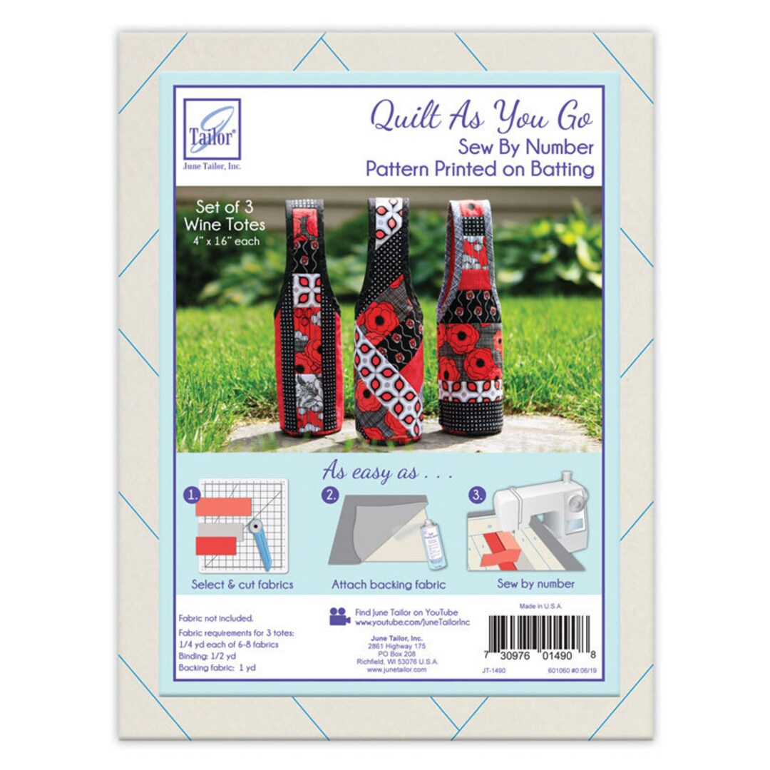 June Tailors Quilt as You Go Preprinted Batting and Pattern - Etsy