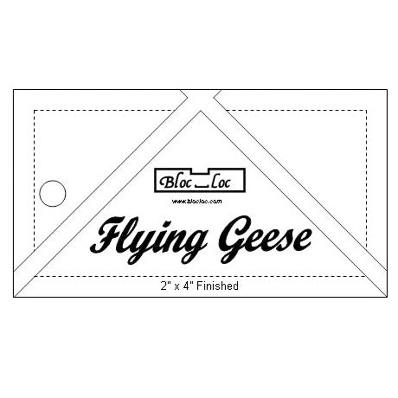 Bloc Loc Flying Geese Square up Ruler 2x4 Finished - Etsy