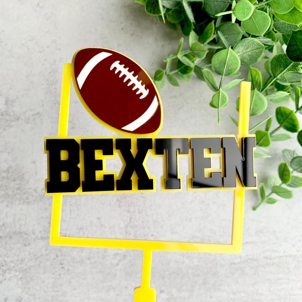 Football Goal Post Cake Topper - Etsy