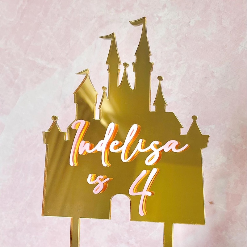 Castle Cake Topper - Etsy