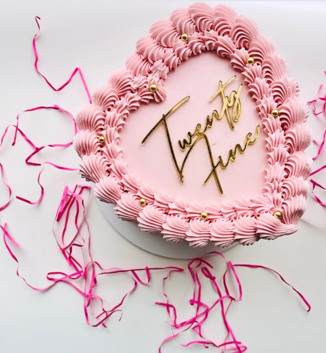 Your Custom Message Acrylic Cake Charm: Personalized Saying for ...
