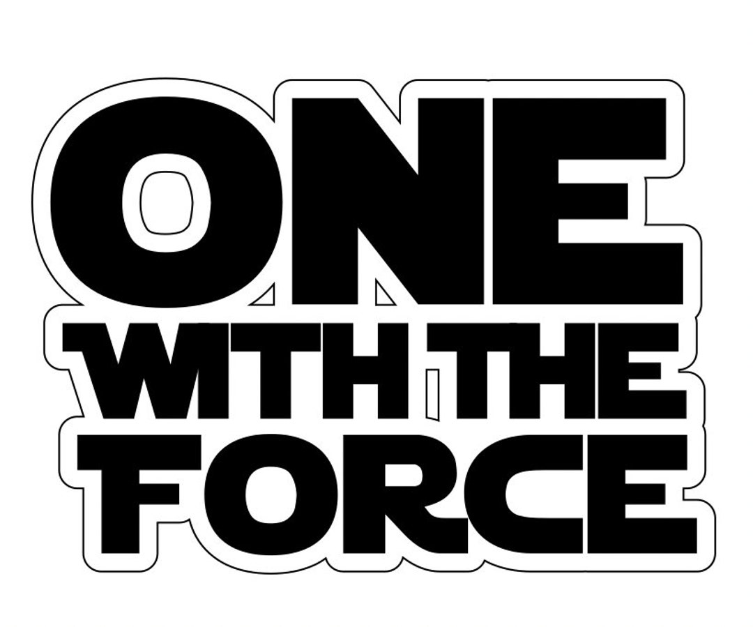 One With the Force Acrylic Cake Topper - Etsy