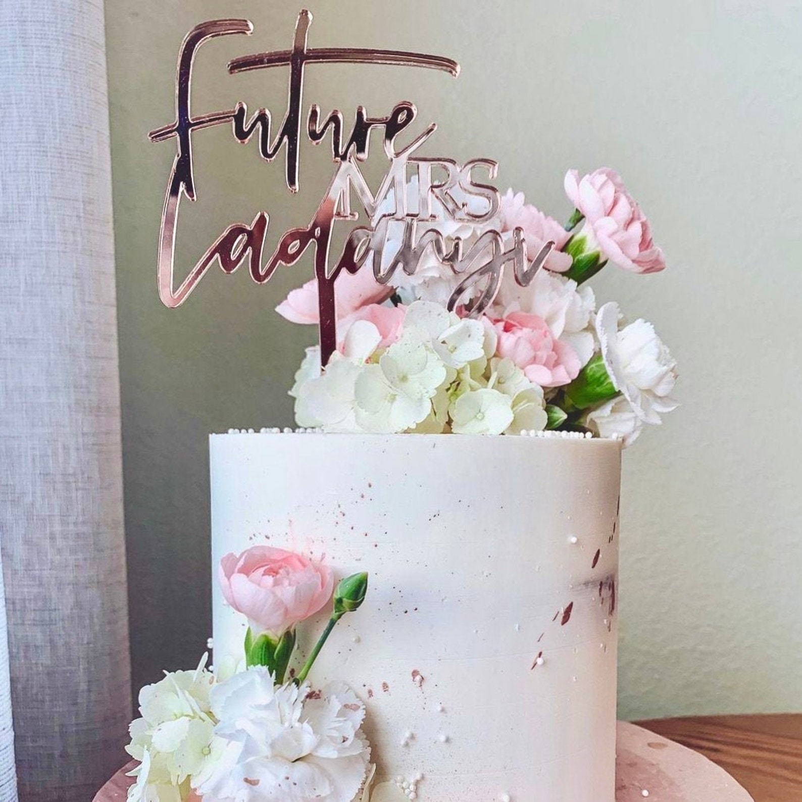 Your Custom Message Acrylic Cake Topper Personalized Birthday - Etsy