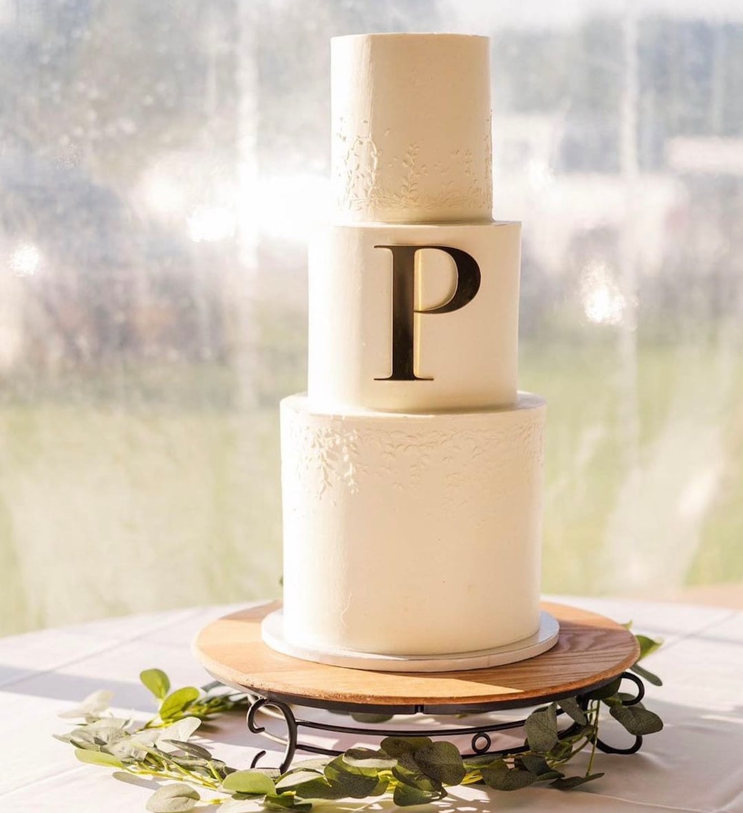 Acrylic Single Letter Cake Charm, Monogram Initial - Etsy
