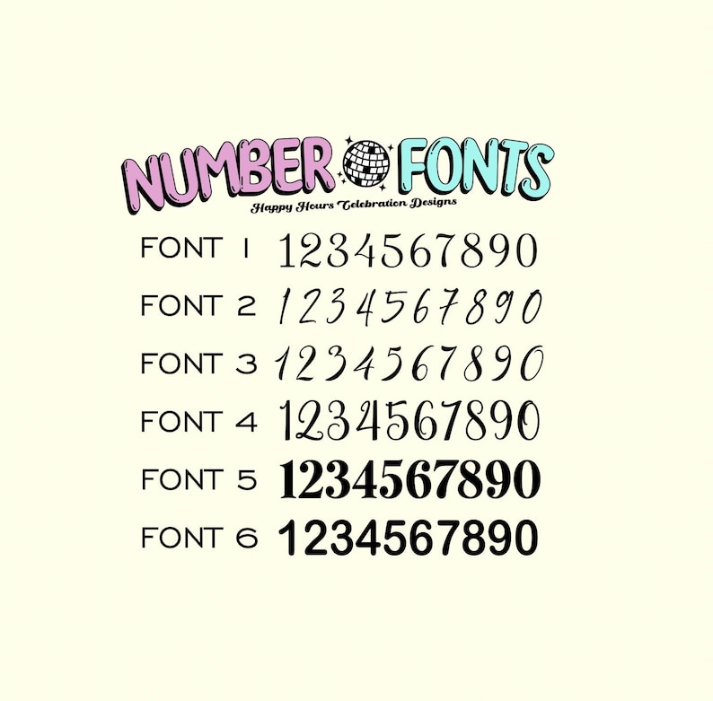 Happy Hours Fonts & Colors - Etsy