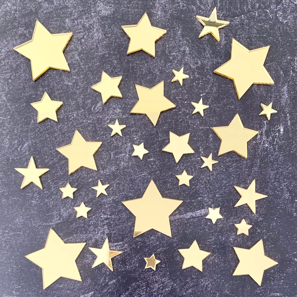 Acrylic Star Shape Cake Charms Set Assorted Sizes for Birthday - Etsy