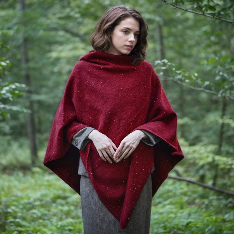 Wool Poncho - Etsy