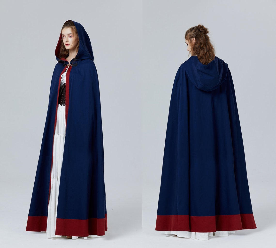 Renaissance Hooded Cloak Medieval Cloak Viking Fantasy Cape | Etsy
