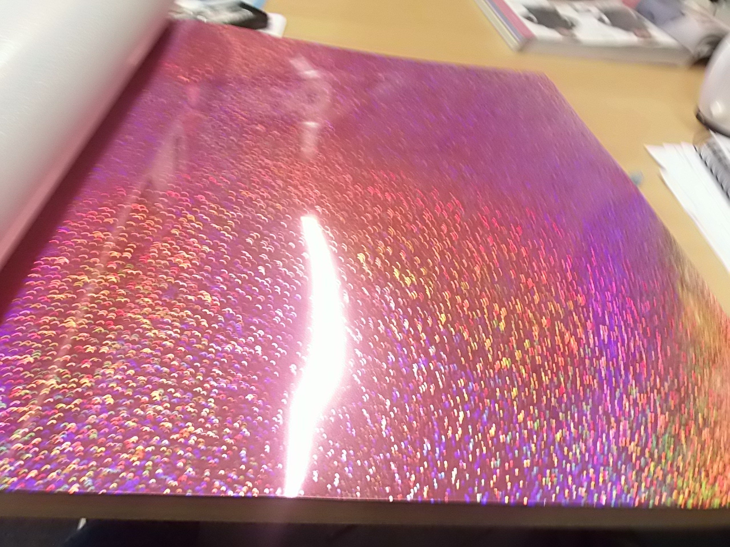 Pink Holographic Vinyl 250mm X 200mm Heat Transfer Vinyl - Etsy