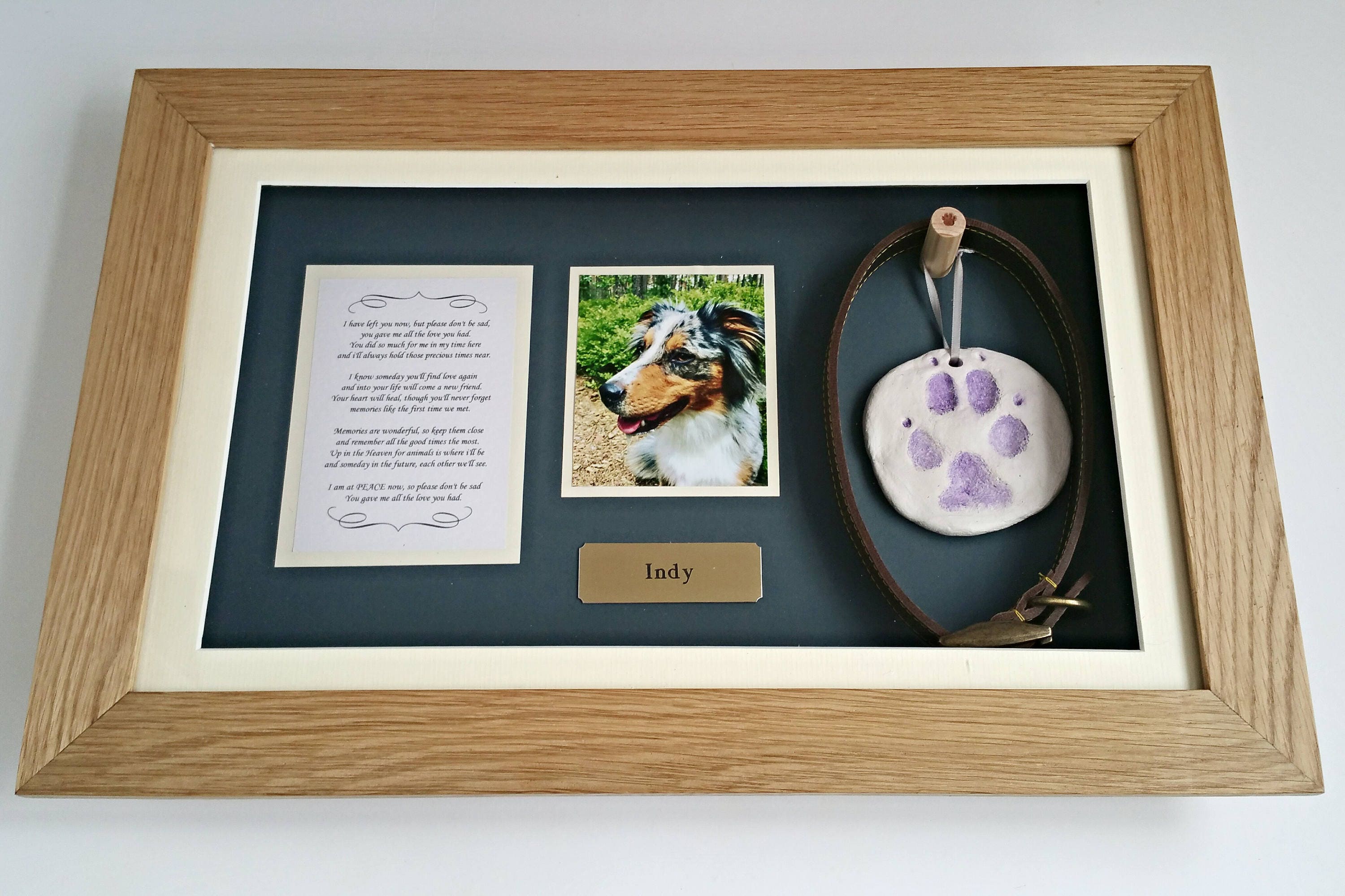 Pet Memorial Shadow Box Frame Personalised Pet Loss Gifts | Etsy