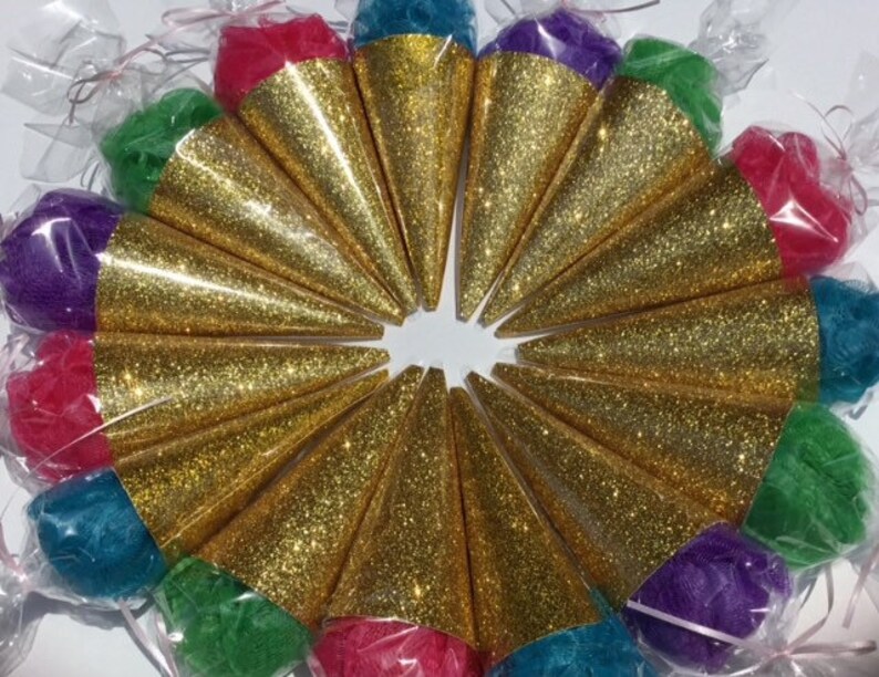 Ice Cream Cone Party Favors: Bath Sponges, Set of 8 - Etsy