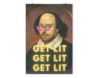 Bard Boy for Life Funny Shakespeare Poster Print English - Etsy