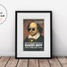 Bard Boy for Life Funny Shakespeare Poster Print English Language Arts ...