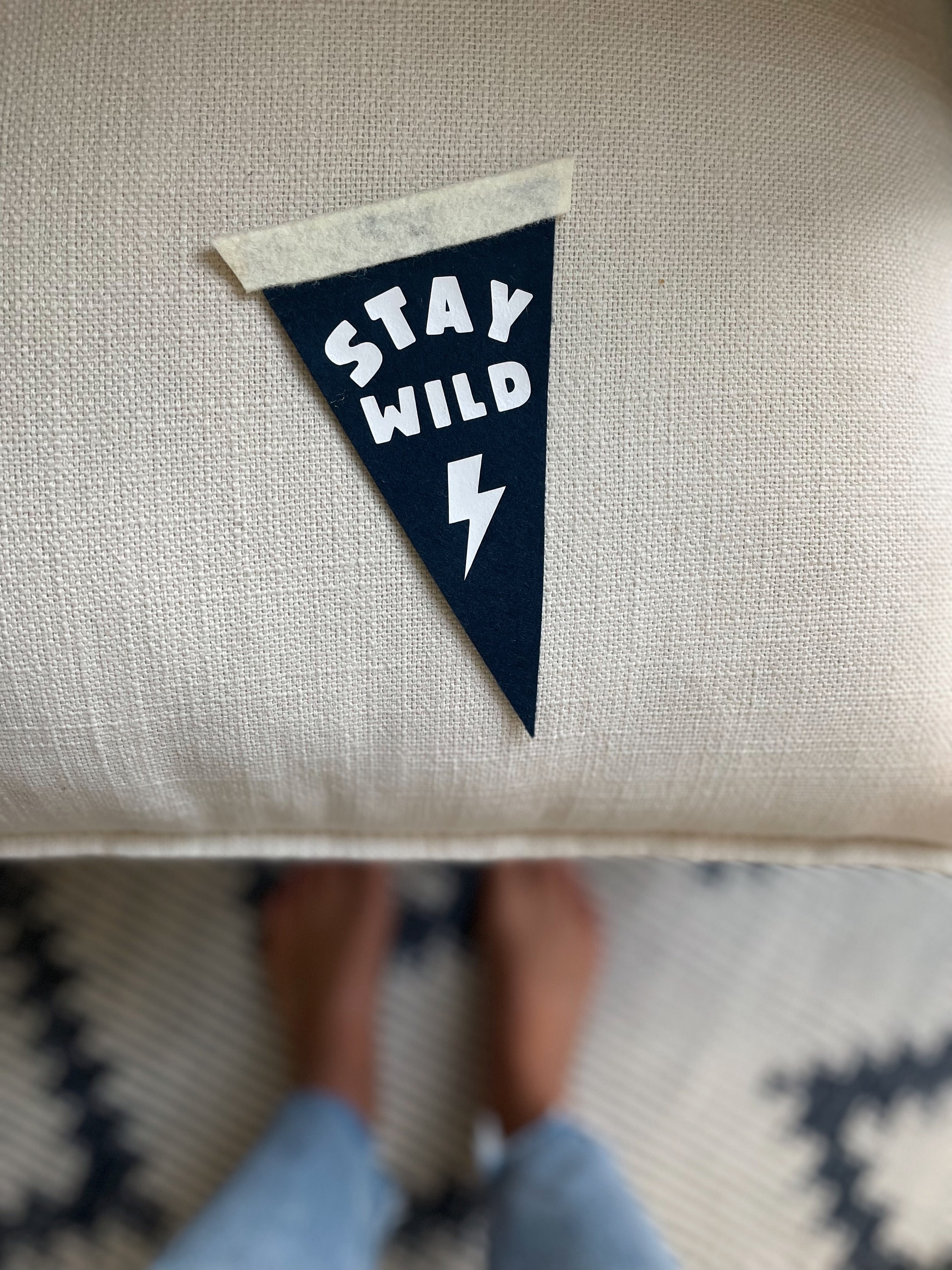 Stay Wild Mini Pennant Sign Custom Flag Banner Minimalist Baby - Etsy