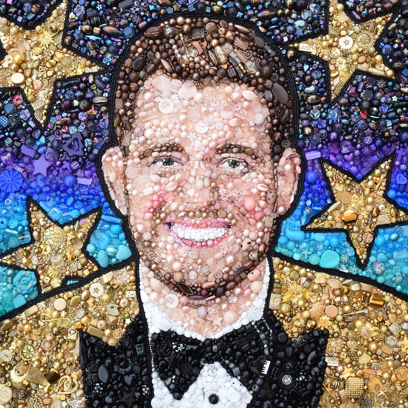 Michael Bublé Embroidery Art Card - Etsy UK