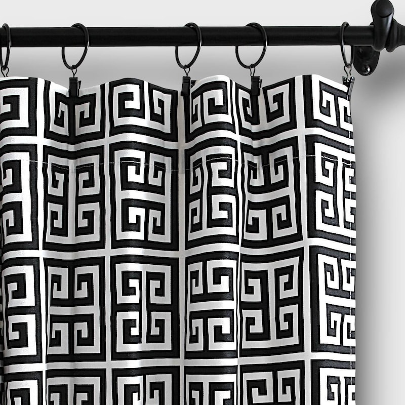 Greek Key Curtain - Etsy