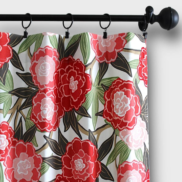 Coral Curtains - Etsy