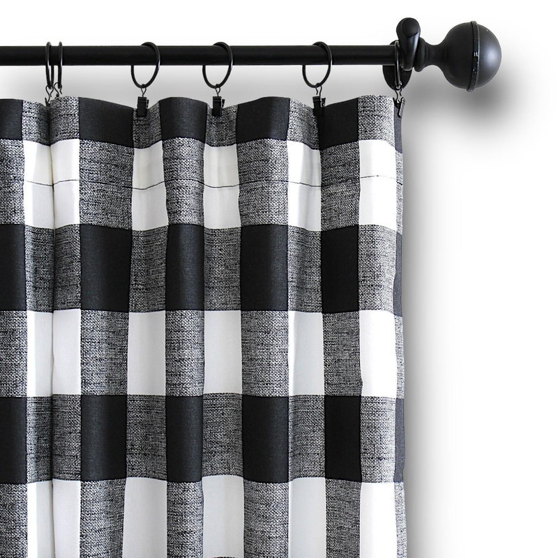 Buffalo Check Curtains - Etsy