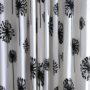 Dandelion Curtains, 4 Colors, Floral Curtain Panels,drapery Window ...