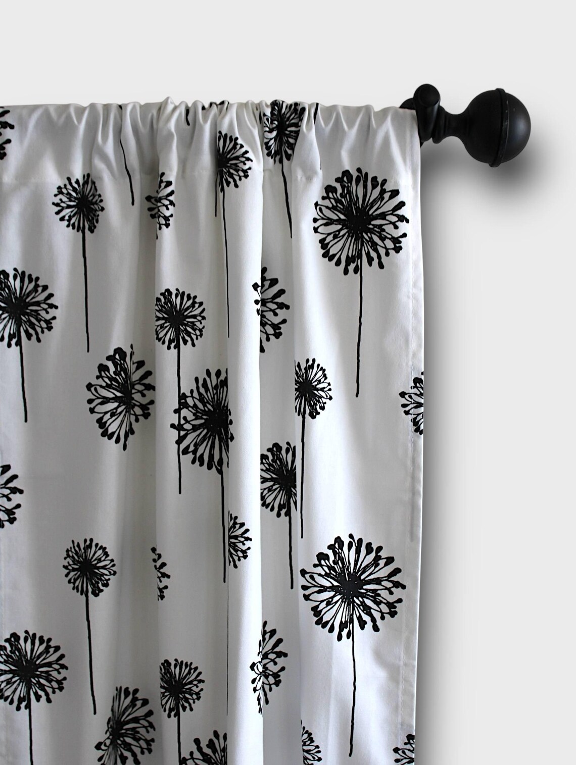 Dandelion Curtains, 4 Colors, Floral Curtain Panels,drapery Window ...
